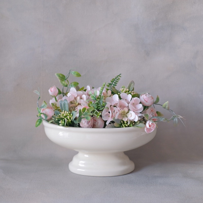 Jual VAS BUNGA OVAL VAS KERAMIK POT BUNGA STANDING VASE CERAMIC VASE ...