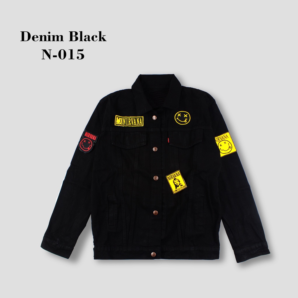 Jual Jaket Jeans Washing Jaket Jins Pria Twotone Kombinasi Abu Hitam Jaket Pria Keren Kekinian