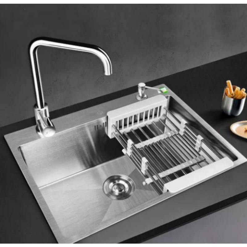 Jual Kitchen Sink 5243 Stainless Sus 304 Bak Cuci piring | Shopee Indonesia