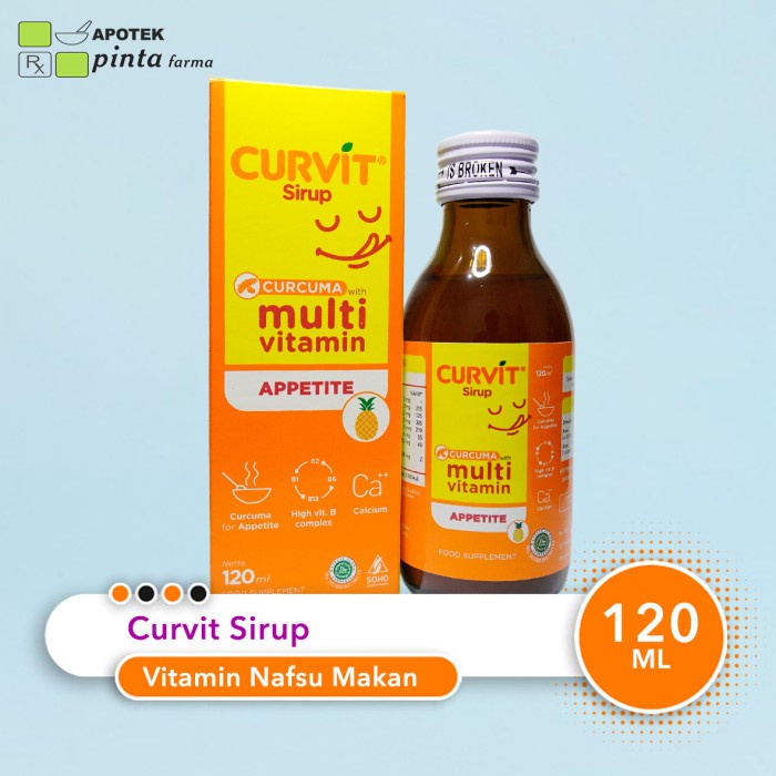 Jual Curvit Sirup Multivitamin 60 Ml & 120 Ml | Shopee Indonesia