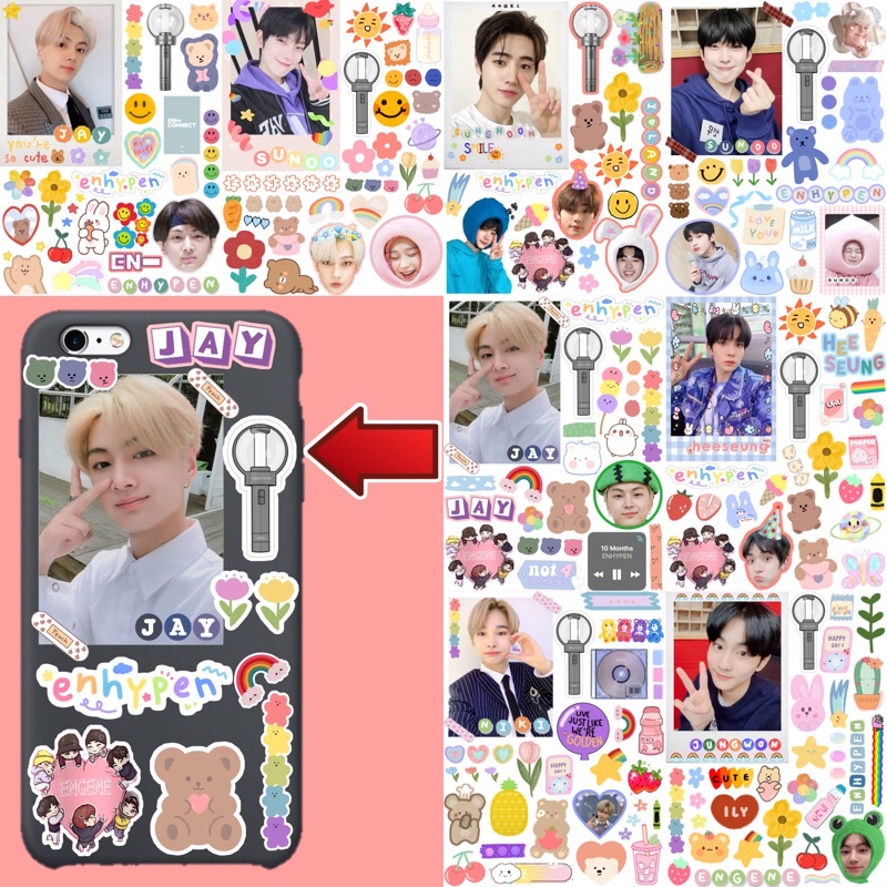 Jual Stiker ENHYPEN Cute Aesthetic ( Sudah Cutting ) Jay Sunghoon Heeseung Sunoo Jake Jungwon ...