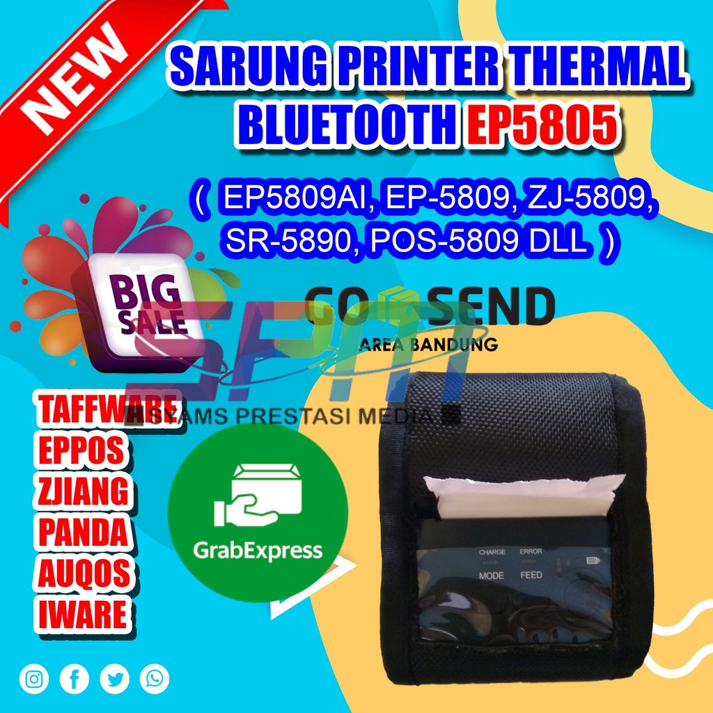 Jual sarung atau tas printer bluetooth thermal mini untuk tipe/model ...