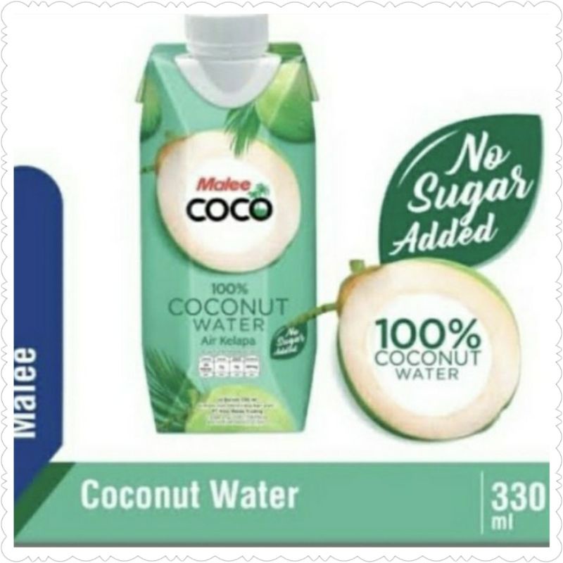 Jual Malee Coconut Water 330ml Air Kelapa Asli Thailand | Shopee Indonesia