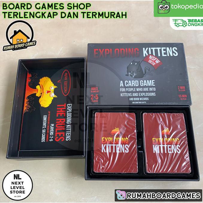 Jual EXPLODING KITTENS BOARD GAMES : ALL SERIES (ORI,NSFW,IMPLODING,ETC ...
