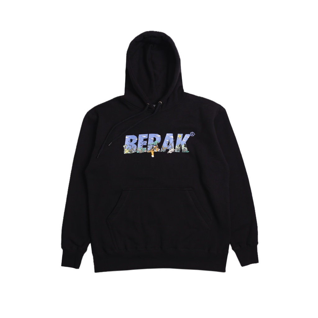Jual Berak 9420 Sweater Hoodie JUNGLE BLACK | Shopee Indonesia