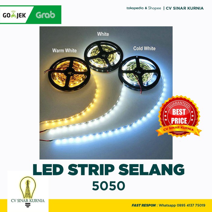 Jual HARGA GROSIR Lampu Led Strip Selang SMD 5050 220 Volt Per Meter ...