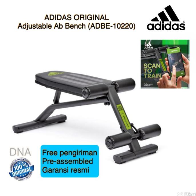 Jual Adjustable Ab Bench Adidas ORIGINAL / Sit Up Bench / Alat Fitnes ...