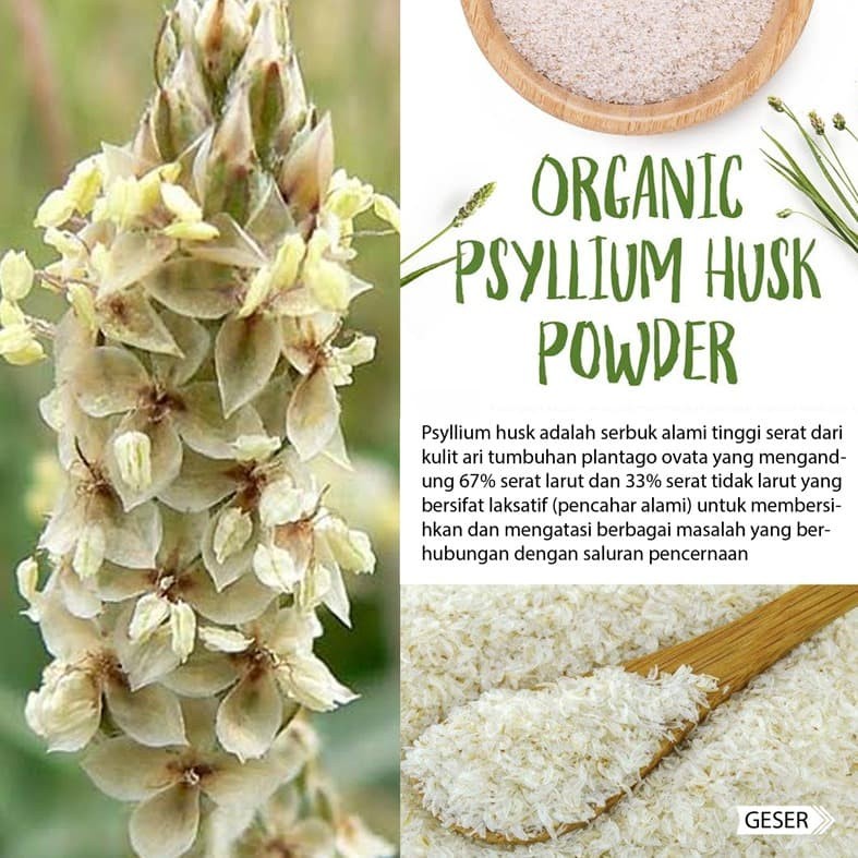 Jual Psyllium Husk Minuman Serbuk Serat Alami Untuk Sembelit | Detoks ...