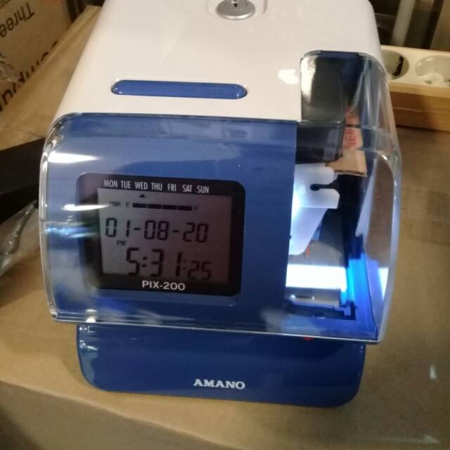 Jual Time Stamp Absen Amano PIX 200 /Absensi Kartu | Shopee Indonesia