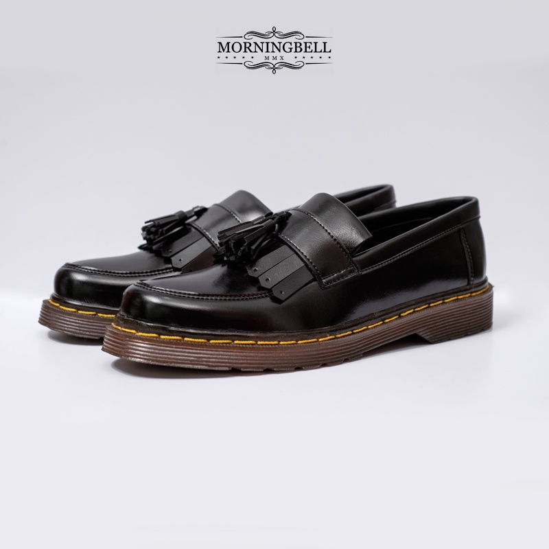 Jual MORNINGBELL - SEPATU PRIA SLIP ON DOCMAR TASSEL LOAFER HITAM P-MAN ...