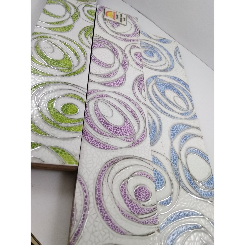 Jual list keramik dinding listello roman panel hiasan ukuran 6x30 ...
