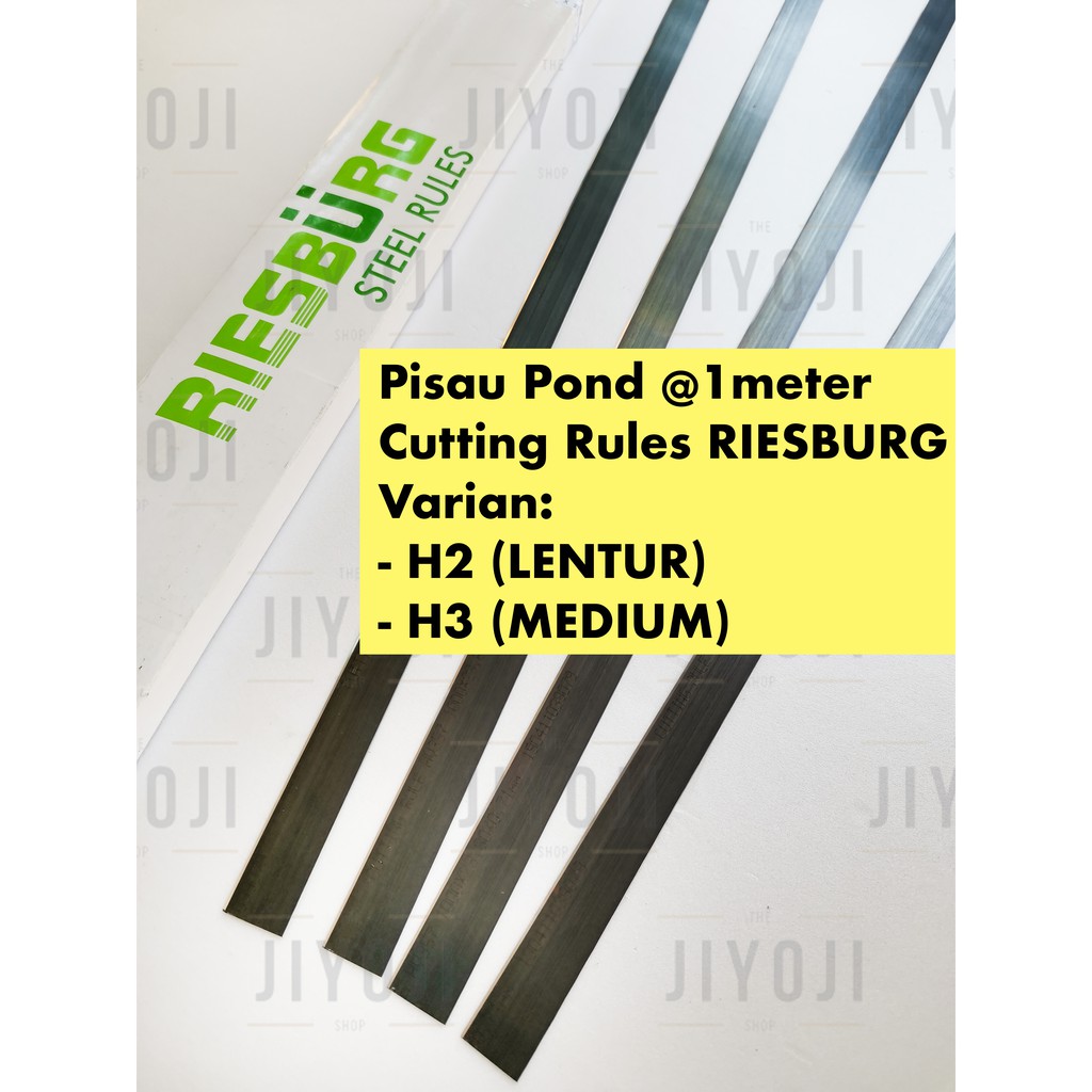 Jual Pisau Pond RIESBURG CUTTING RULE H2 & H3 Tebal 2pt 0.71mm Batangan ...