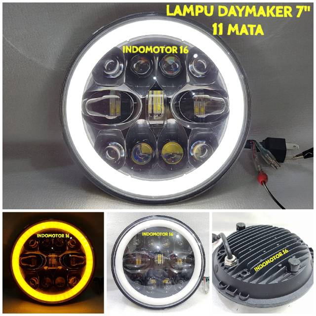 Jual LAMPU DAYMAKER ORIGINAL 7 INCH 11 MATA Shopee Indonesia