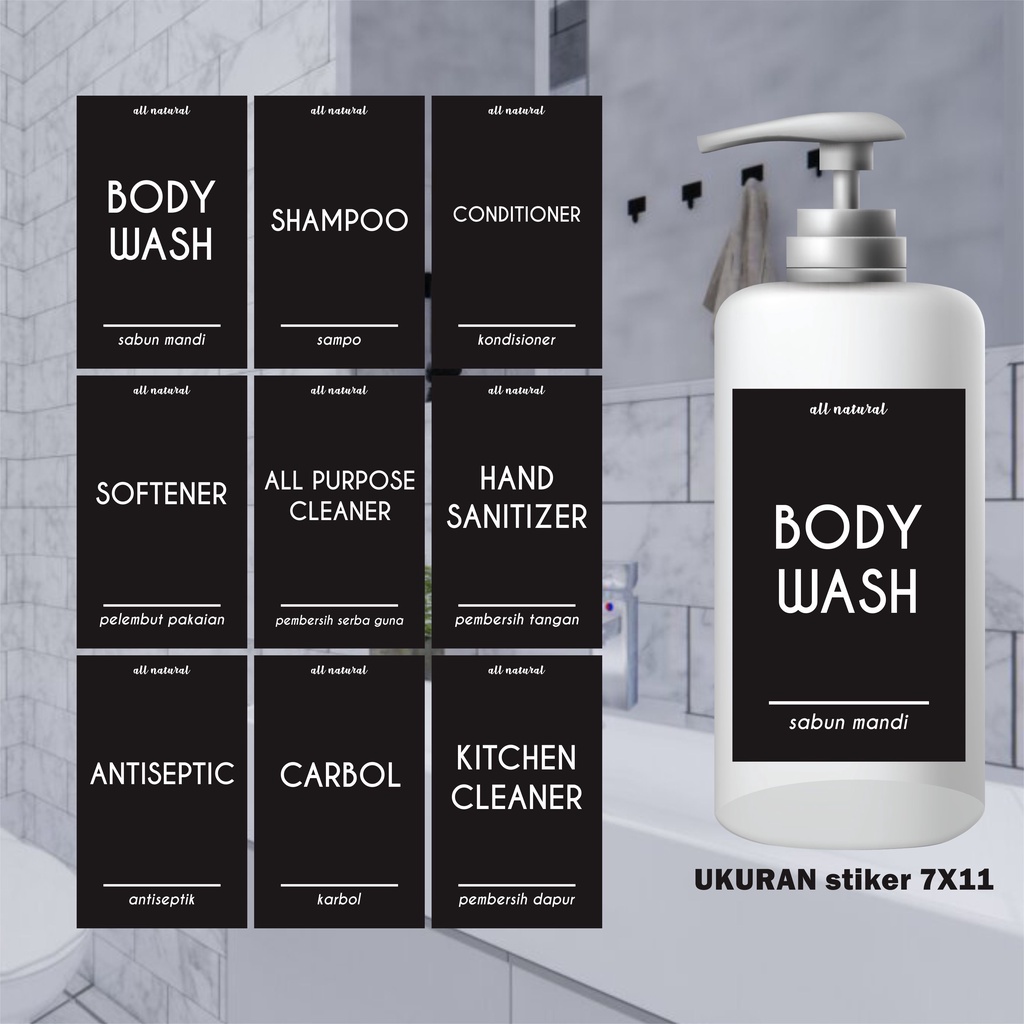 Jual Stiker Label Sabun Dan Shampoo Toiletries | Shopee Indonesia