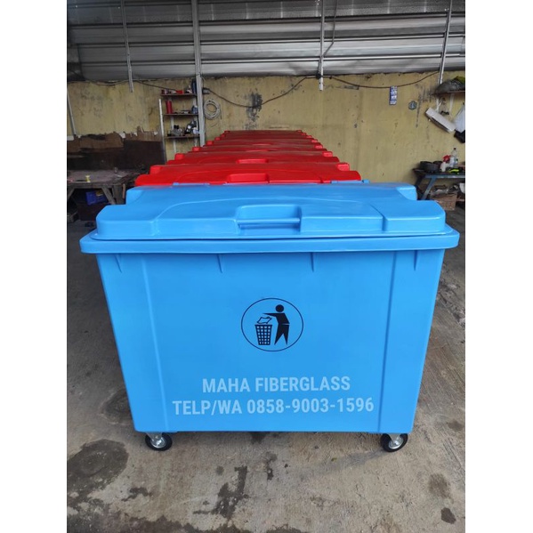 Jual TEMPAT SAMPAH BESAR/TONG SAMPAH BESAR/BAK SAMPAH BESAR 660 LITER | Shopee Indonesia
