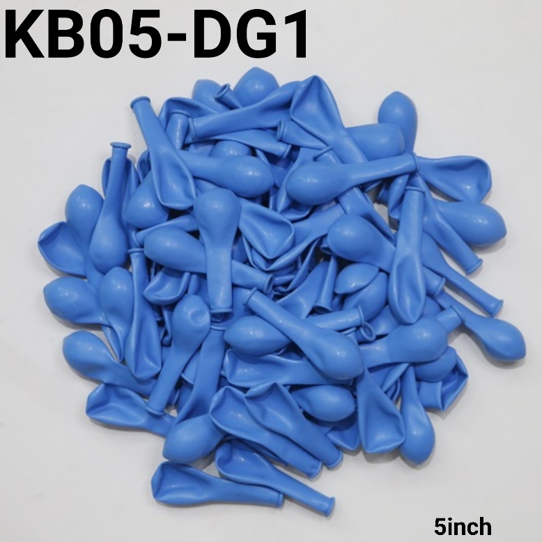 Jual KB05-DG1 Balon latex 5 inch doff sky blue biru muda satuan ecer ...