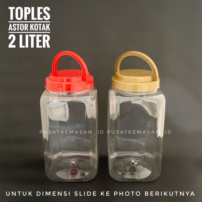 Jual Toples Plastik 2Liter / Toples Astor Semprong Cupang Tutup Plastik ...