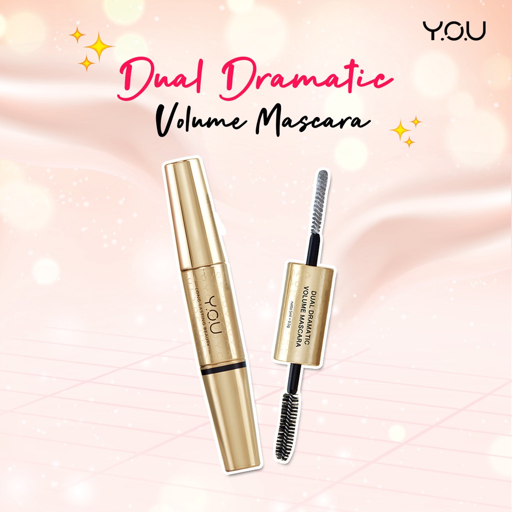 Jual YOU The Gold One Dual Dramatic Volume Mascara Long Lasting Maskara ...