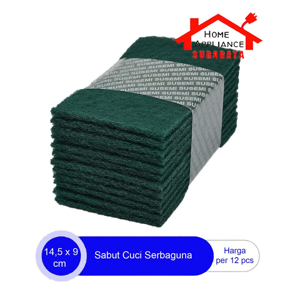 Jual SUSEMI Sabut Polos -Tapas Sikat Cuci Piring Panci Serbaguna Isi 12 ...