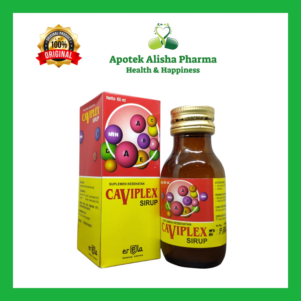 Jual Caviplex Sirup 60ml - Caviplek Syrup Multivitamin Tumbuh Kembang ...