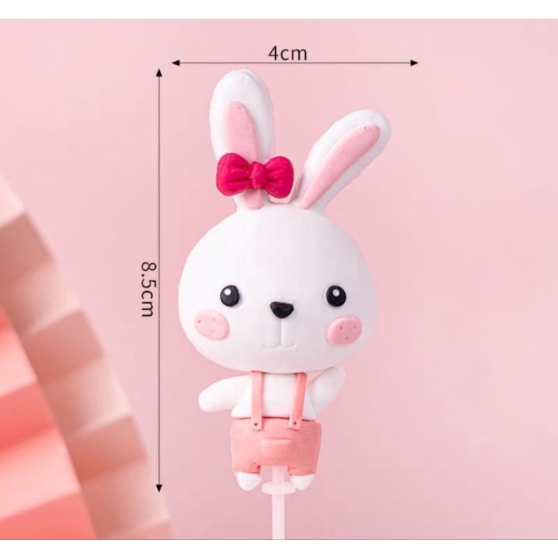 Jual topper rabbit/ topper kue/ topper kelinci/ topper tusuk / topper ...