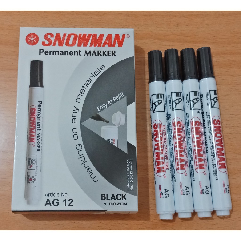 Jual Spidol snowman white board marker bisa dihapus spidol papan tulis ...