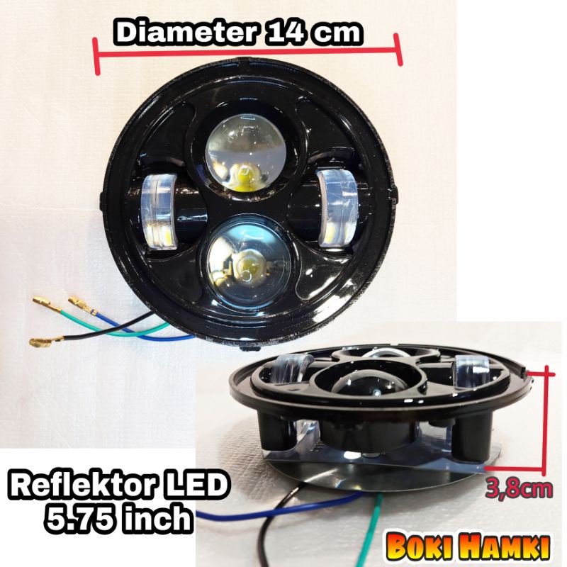 Jual reflektor lampu LED 5.75 inch 5.75 in projector lampu 5.75" 6in ...