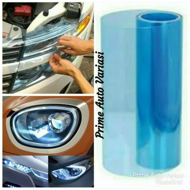 Jual Stiker Lampu Hybrid Sticker Light Blue Uk 30CM X 100CM - Hitam ...