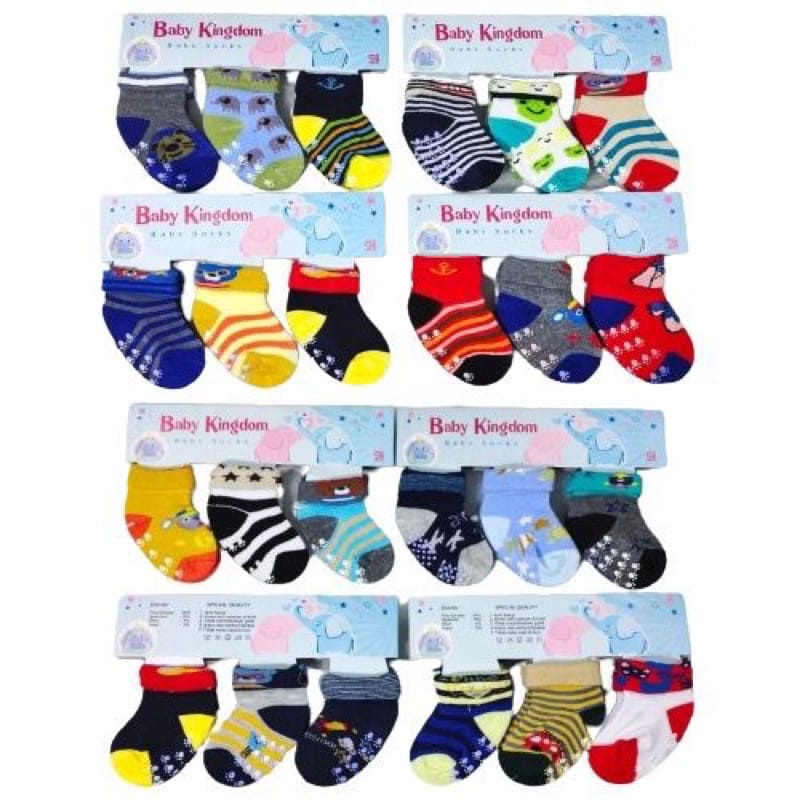 Jual Kaos Kaki Winteku Baby Kingdom Newborn 0-12 Bulan 3 Pasang SNI Perlengkapan Bayi Baru Lahir ...
