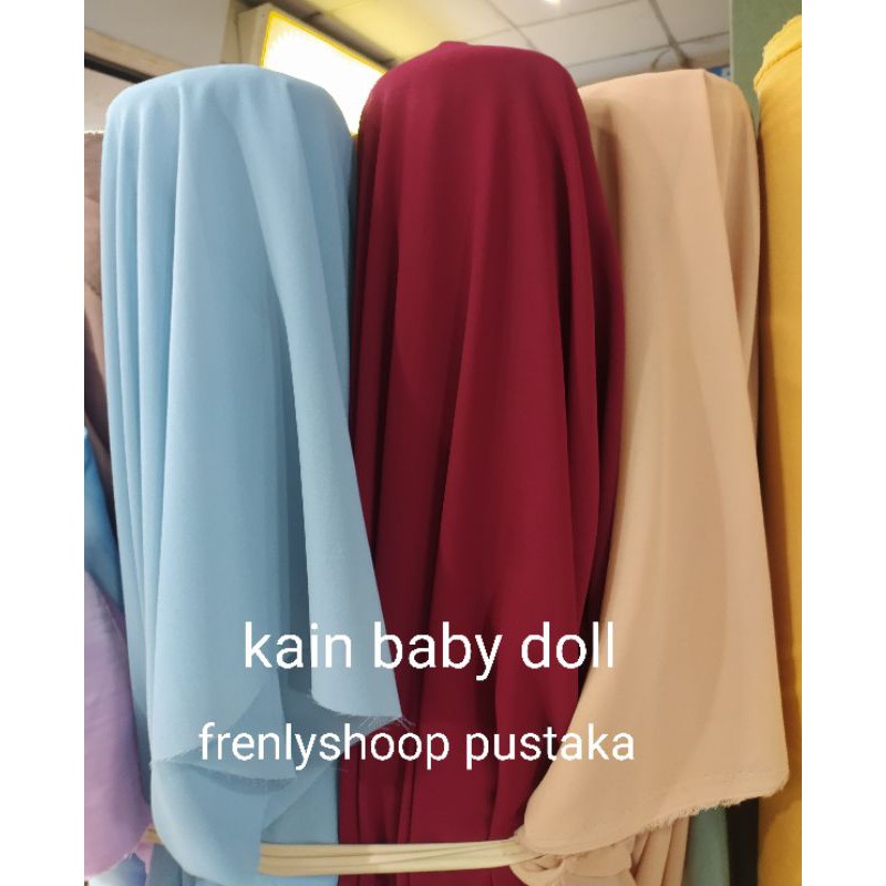 Jual kain baby doll ceruty / bahan baby doll ( harga per 50 cm ...