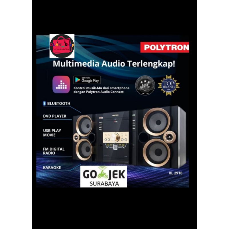 Jual Polytron Mini Hifi Compo XL2910 Usb Dvd Tape Radio Bluetooth n ...