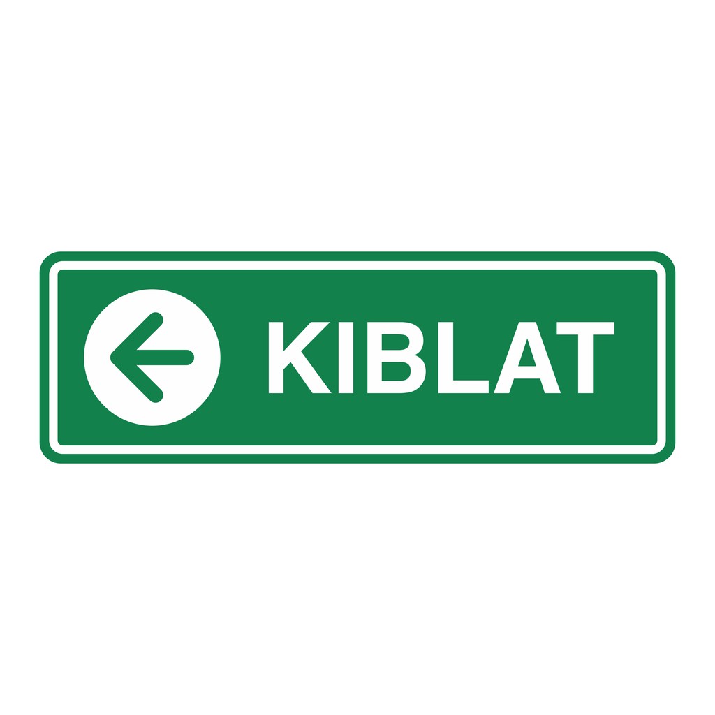 Jual RAMBU ARAH KIBLAT 10CM X 30CM AKRILIK | Shopee Indonesia