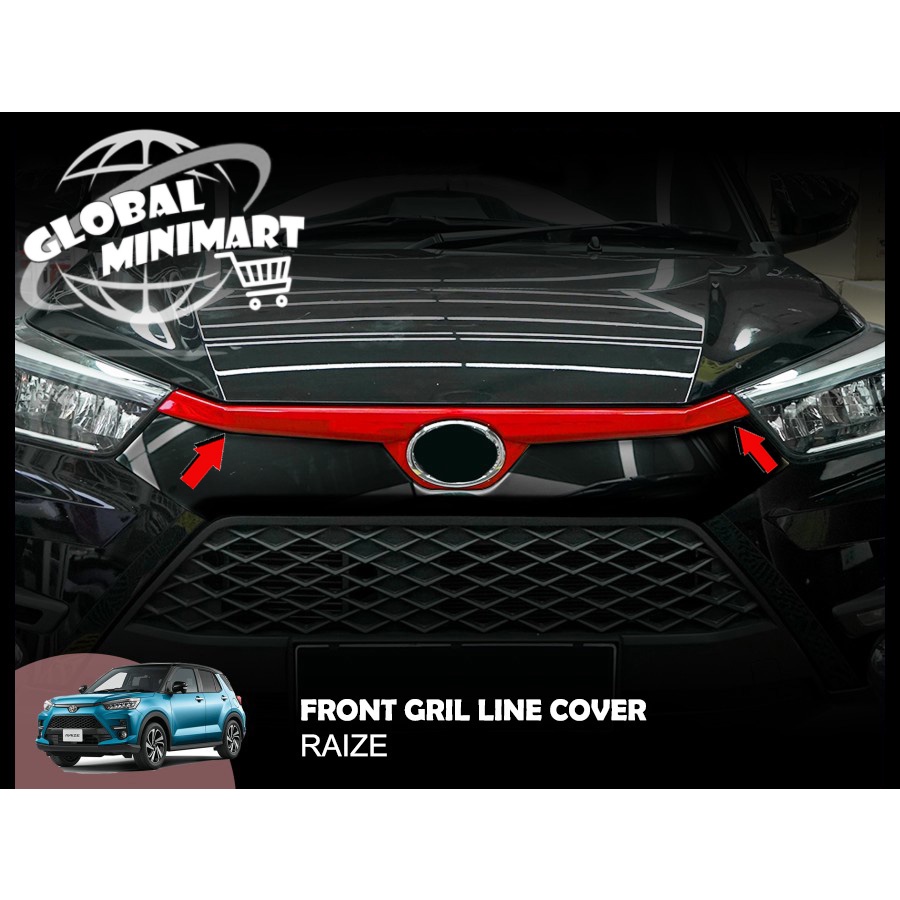 Jual GRILL DEPAN FRONT GRILL LINE COVER TOYOTA RAIZE GM | Shopee Indonesia