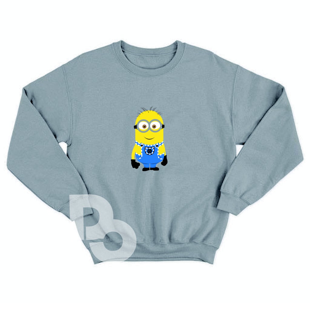 Jual jaket sweater logo kartoon minions unisex | Shopee Indonesia