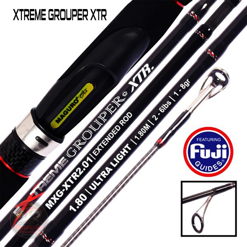 Jual Joran Pancing Maguro EXTREME GROUPER XTR 180-201 I Casting I Joran UL I 1 Joran 2 Ukuran I ...