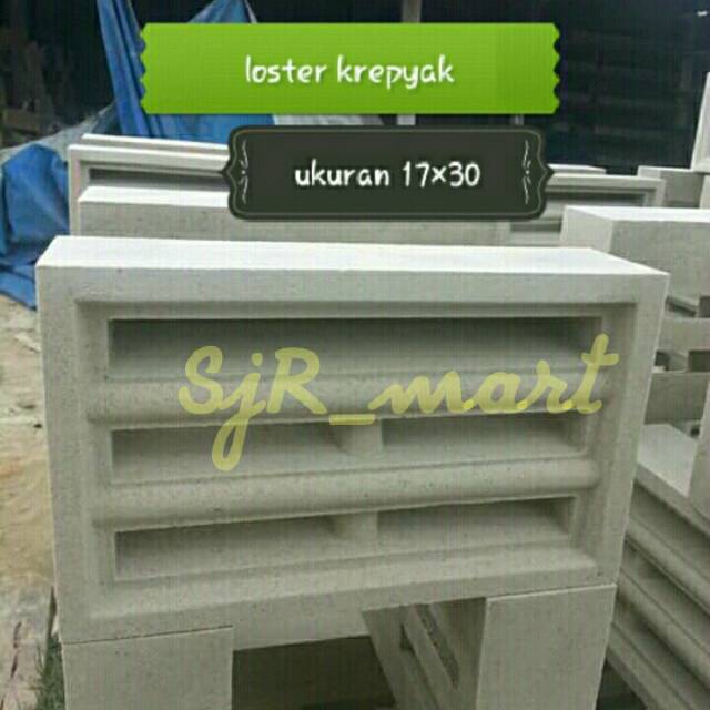 Jual Roster Beton Roster Batako 17 x 30 Cm MINIMALIS / Loster Lubang ...