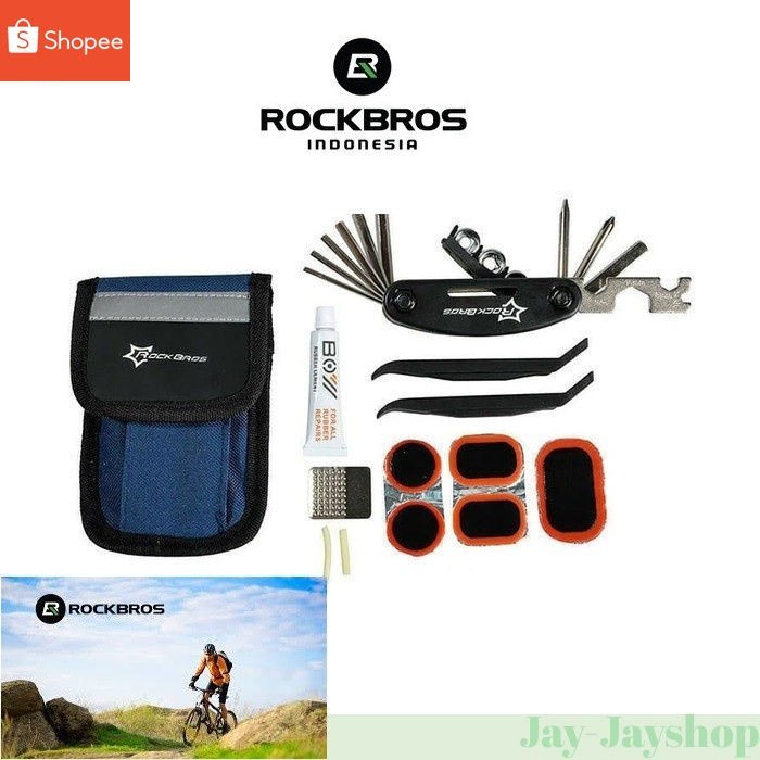 Jual ROCKBROS Multifunction Bike ToolKit Alat Kunci Sepeda Lipat & MTB ...