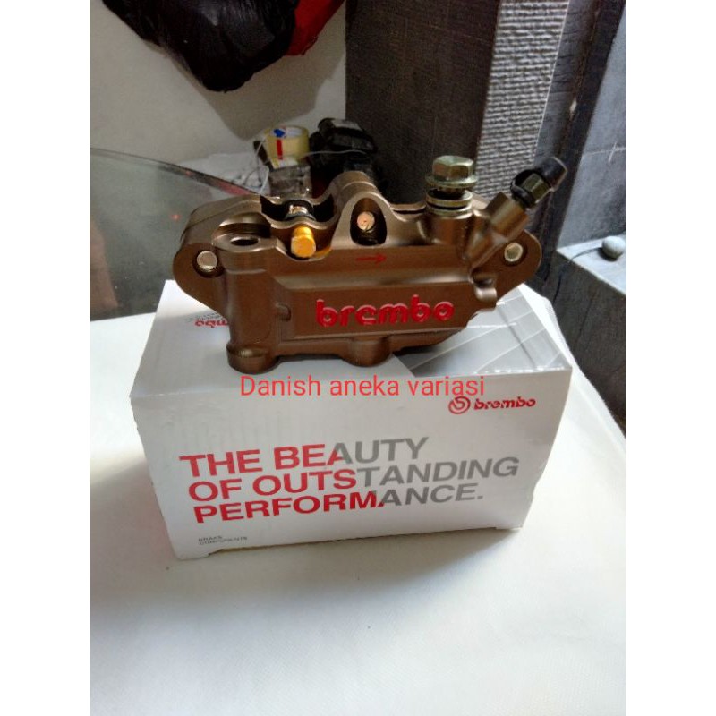 Jual kaliper pala babi monoblock 4 piston universal plus kampas rem | Shopee Indonesia