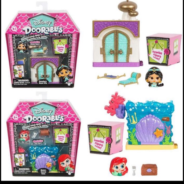Jual Disney doorables alice, jasmine, ariel, moana, olaf, beast ...