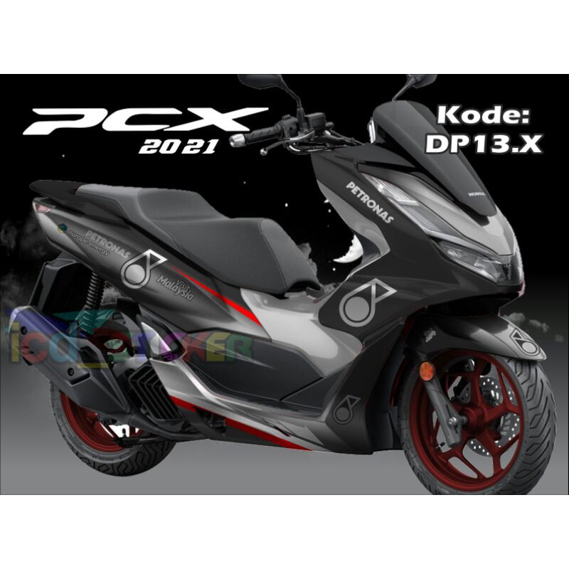 Jual decal terbaru PCX 160 2021 hitam petronas Full body/PCX 2021 ...