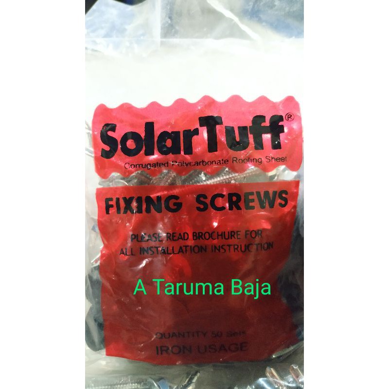 Jual Skrup Seal Polycarbonate - Weather Seal - Solarflat - Solartuff ...