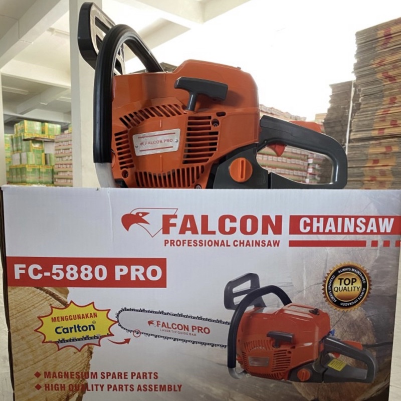 Jual Mesin Chainsaw Senso Falcon Pro 5880 22" Bar Baja Mesin Gergaji ...