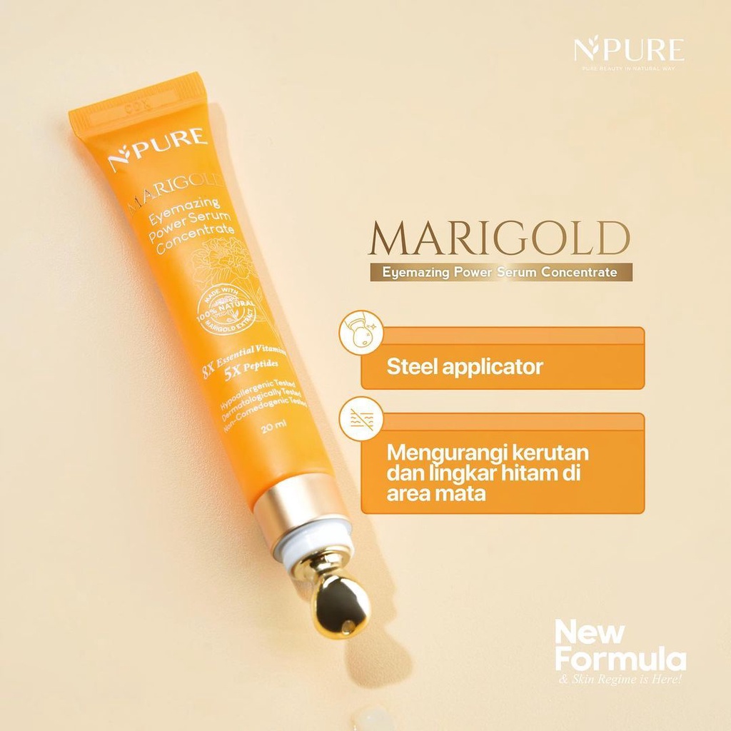 Jual NPURE Marigold Eyemazing Power Serum Concentrate - Eye Cream N ...