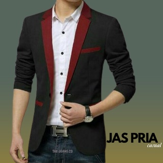 Jual Jas Pria Korean style Premium/ Blazer Cowok Remaja Kekiniaan/ Jas ...