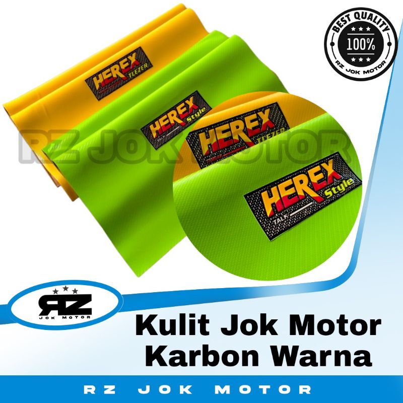 Jual Kulit Jok Sarung Jok Motor Karbon Warna Logo Mika Beres 47cmx90cm ...