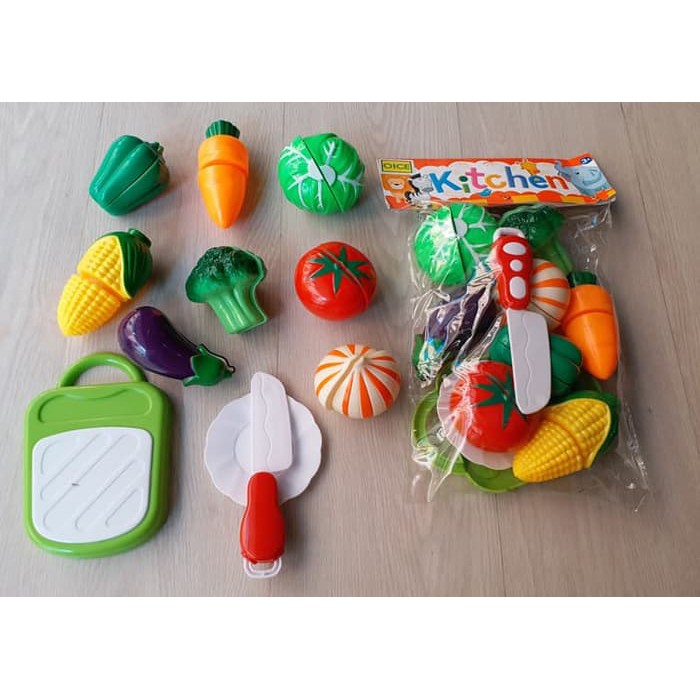 Jual MAINAN ANAK SAYUR POTONG VEGETABLES CUT ISI 8 PCS | Shopee Indonesia