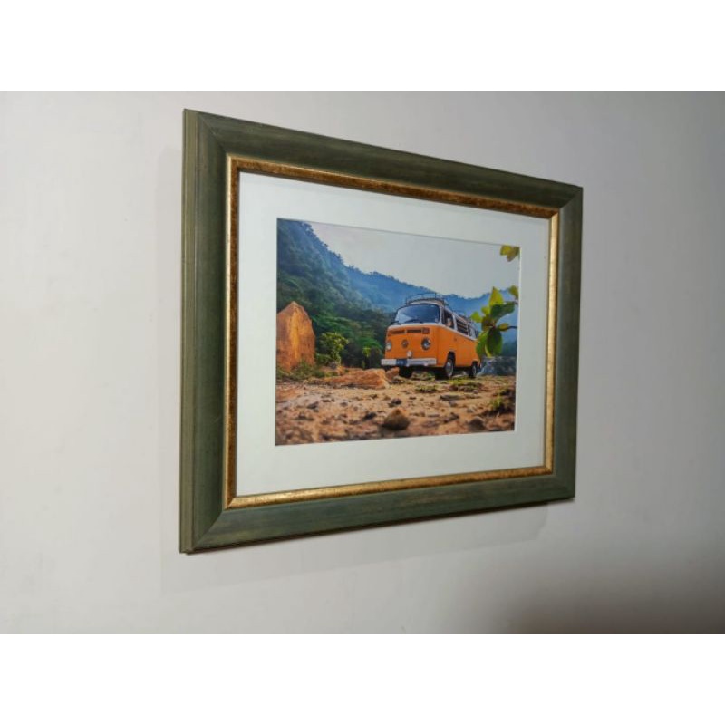Jual Bingkai Foto / Pigura Kayu Ijo Profil 6R (15x20cm) 8R (20x25cm ...