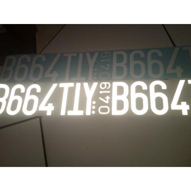 Jual CUTTING STICKER / STIKER PLAT NOMOR MOBIL !! | Shopee Indonesia