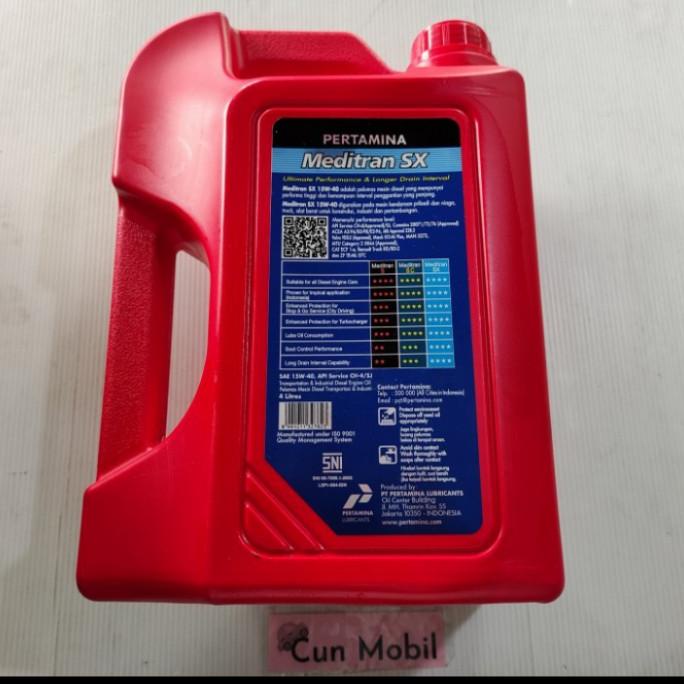 Jual Oli Mesin Meditran Sx 15W-40 4 Liter | Shopee Indonesia