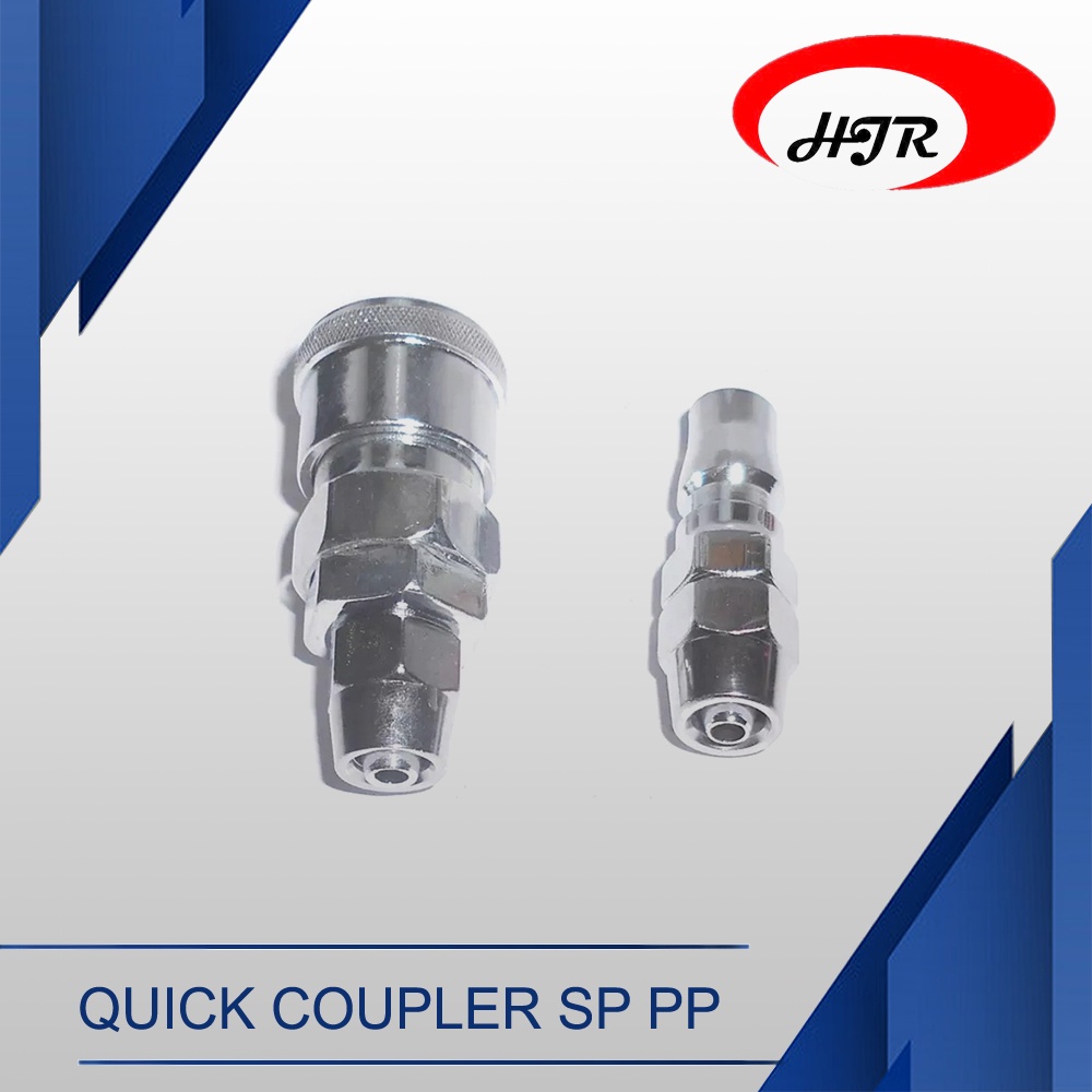 Jual HJR Sambungan Selang Penumatic Quick Coupler 1/4" 20Sp 1 Set ...